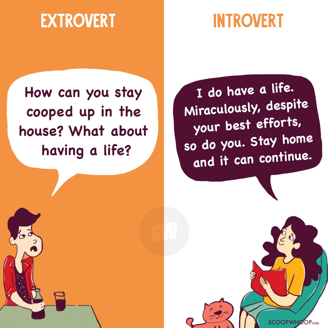 Here's How Extroverts & Introverts Are Living During The Lockdown Here's How Extroverts & Introverts Are Living During The Lockdown